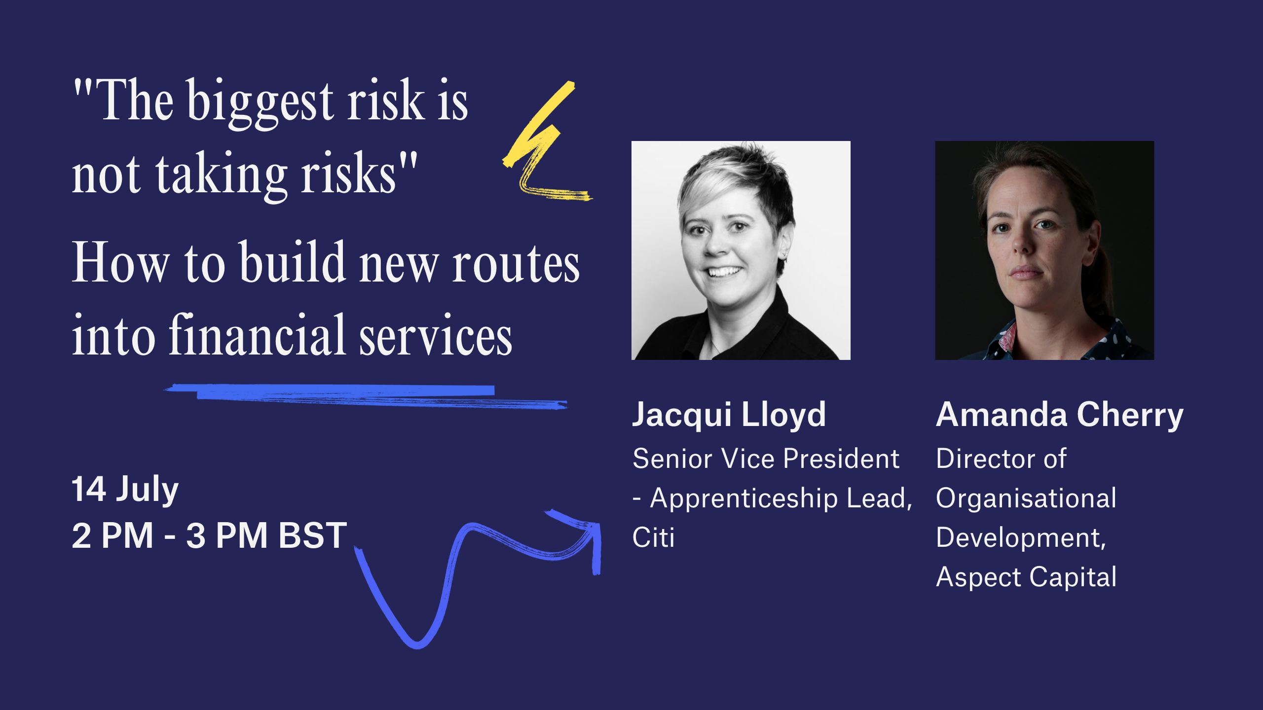 The biggest risk is not taking risks: New routes into financial services